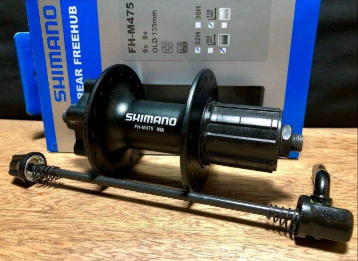 SHIMANO Deore FH-M475-L 32H 8/9/10spd 6-Bolts QR Rear Hub Hub (100% ...