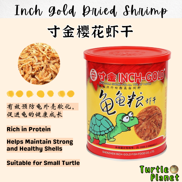 INCH-GOLD Dried Shrimp Small Turtle Food Makanan Kura Kura Udang Kering ...