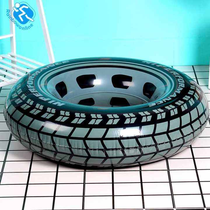 Ban Tiup Roda Hitam Mengapung Kolam Renang Lingkaran Tabung PVC Ban ...