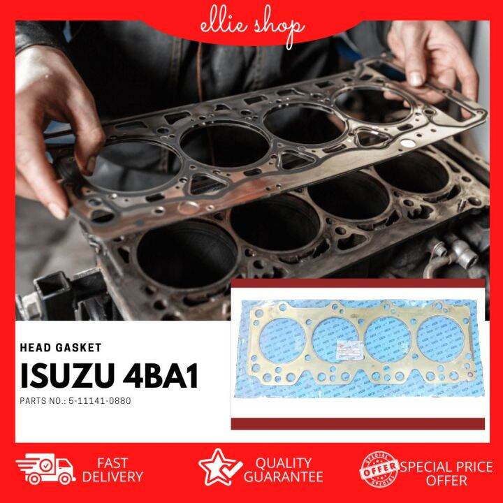 𝓱𝔃𝓬 Cylinder Head Gasket MODEL: ISUZU 4BA1 PARTS NO.: 5-11141-0880 ...