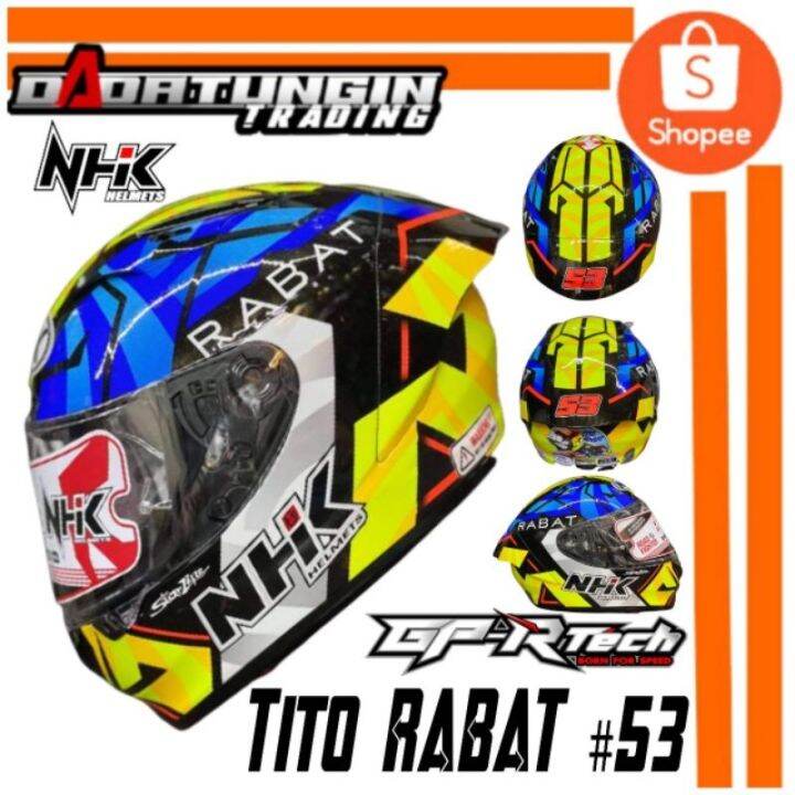 NHK GPR-Tech Tito Rabat Replica Helmet | Lazada PH