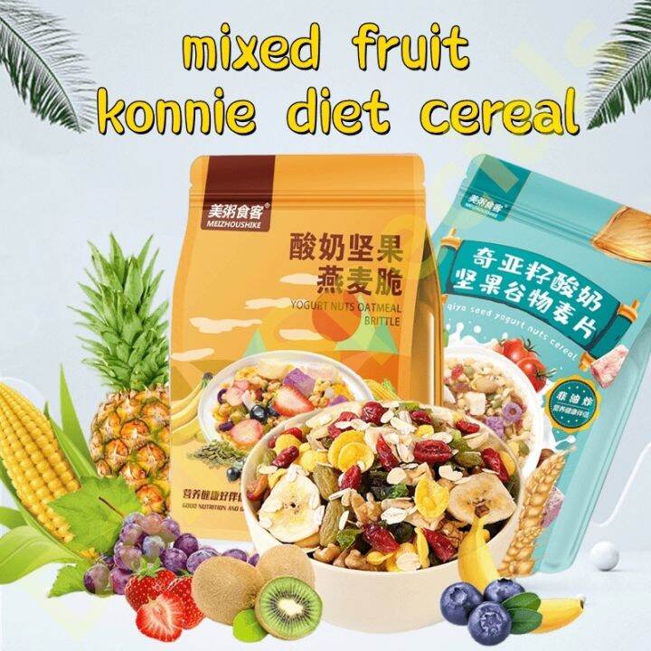 konnie diet cereal mixed fruit oatmeal Cereal instant breakfast natural ...