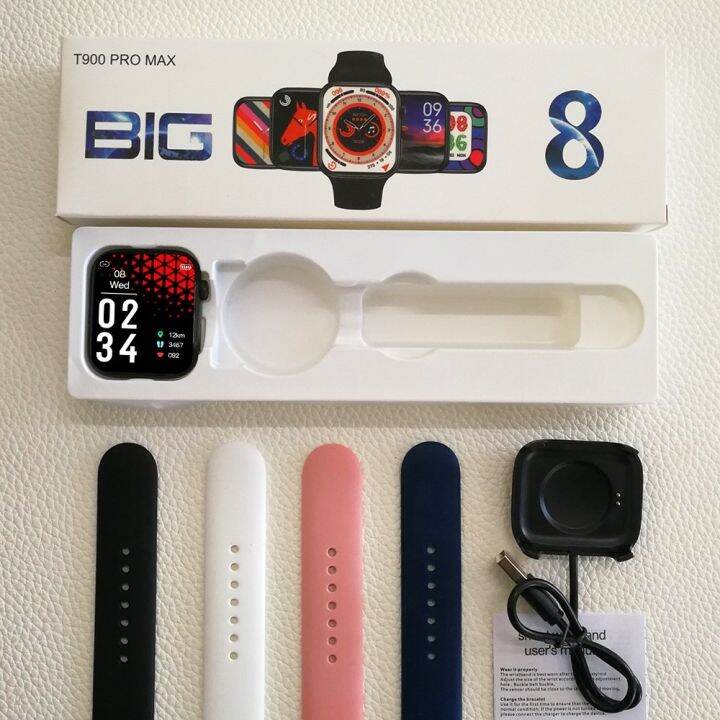 【Ready Stock】Original T900 Pro Max Smart Watch Series 7 Series 8 ...