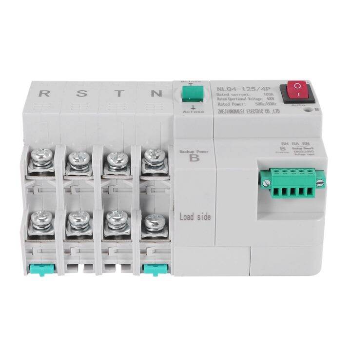 MCB Type Dual Power Automatic Transfer Switch 4P 100A ATS Circuit Breaker Electrical Switch ...