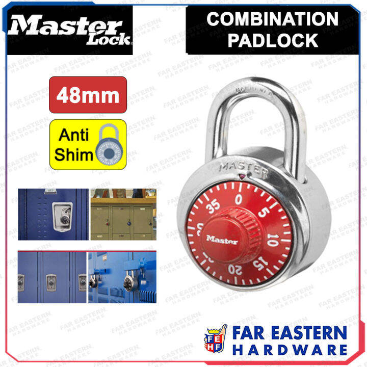 MASTER LOCK Combination Padlock Dial Locker Lock 48mm | Lazada PH