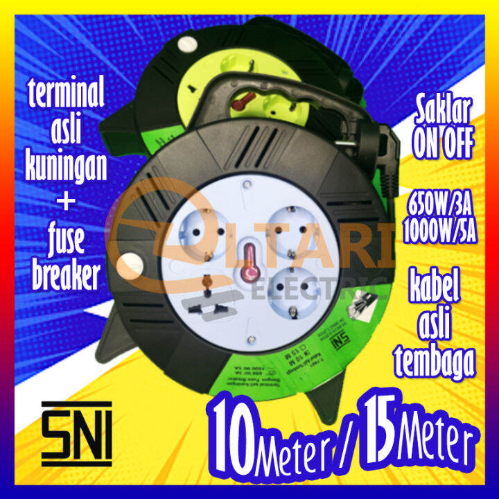 KABEL BOX ROLL 10 METER 15 METER 10M 15M 10 M 15 M 10METER 15METER ...