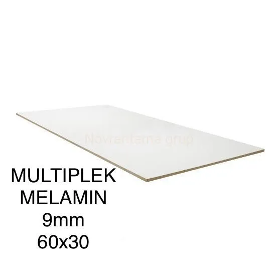 Triplek / Multiplek melamin putih 9mm (60x30)cm, melaminto plywood ...