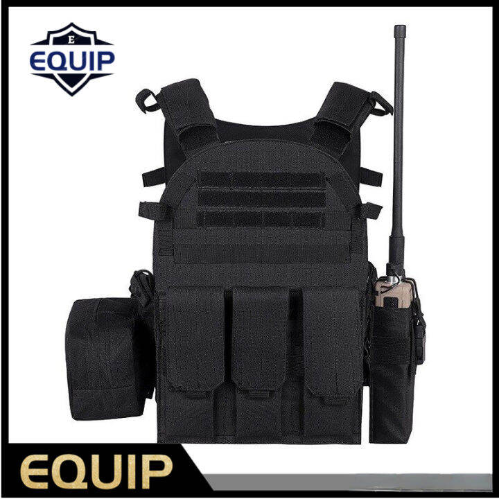 EQUIP Tactical Vest Military Combat Assault Plate Carrier Tactical Vest ...