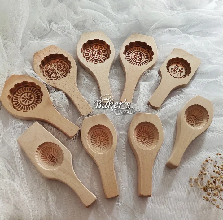 Acuan Kayu/Kayu Acuan/Acuan untuk Tradisional Kueh Pastri, Bun Kek ...