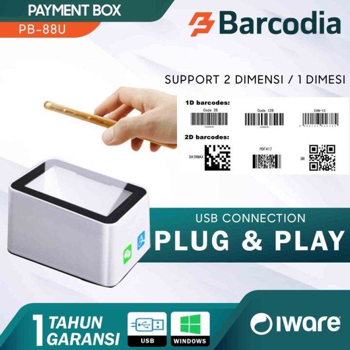 2D BARCODE SCANNER IWARE PB-88U QR CODE | Lazada Indonesia