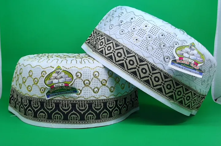 PECI KOPIAH BANGLADESH MODEL BARU FULL BORDIR KUNING MAS | Lazada Indonesia