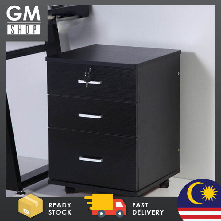 GMshop 3 Tier Office File Cabinet Lock Drawer File Storage Locker House ...