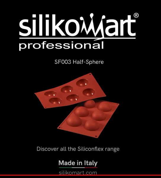 Original Silikomart Silicon Baking Mould SF003 Half Sphere Made In Italy | Lazada