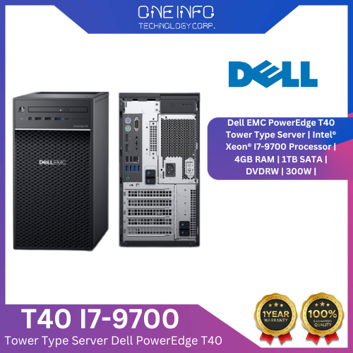 PowerEdge T40 Tower Type Server | Intel® Xeon® i7-9700 Processor | 4GB ...