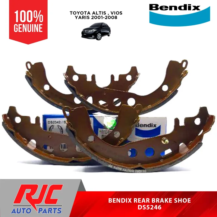 Bendix DS-2342 Brake Shoe Toyota Vios Altis Yaris 2001-2008 1Set ...