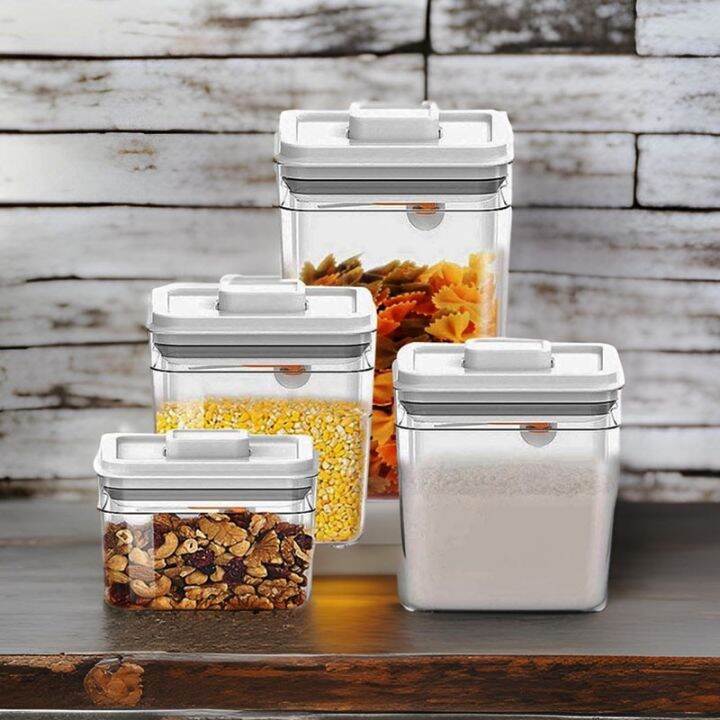 Extra Airtight Food Storage Container Stackable Transparent Vacuum ...