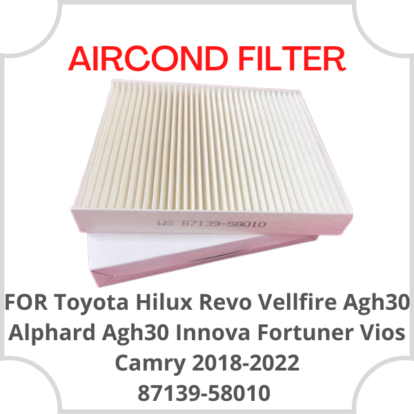 Aircond Cabin Air Filter for Toyota Hilux Revo Vellfire Agh30 Alphard ...