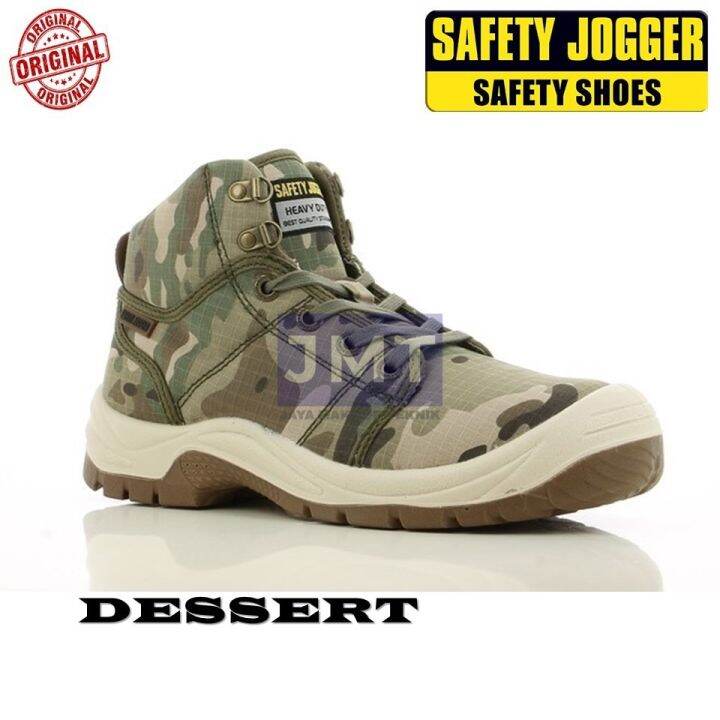 Sepatu Safety Jogger Desert Dessert Cream Biru Navy Black Hitam Army ...