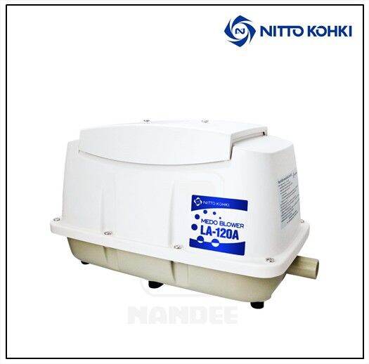 ปั๊มลม เครื่องเติมอากาศระบบลูกสูบ NITTO KOHKI (MEDO) รุ่น LA-120A No.1 ...