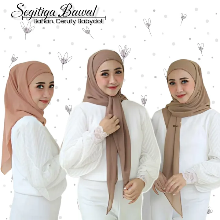 Jilbab Segitiga Bawal Inner Hijab Instan Segitiga Bawal Jilbab Segitiga ...