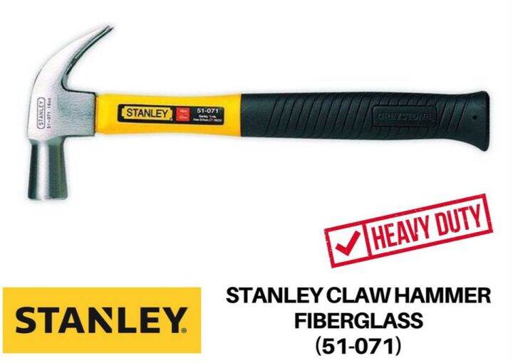 Stanley fiberglass claw hammer 16oz | Lazada PH