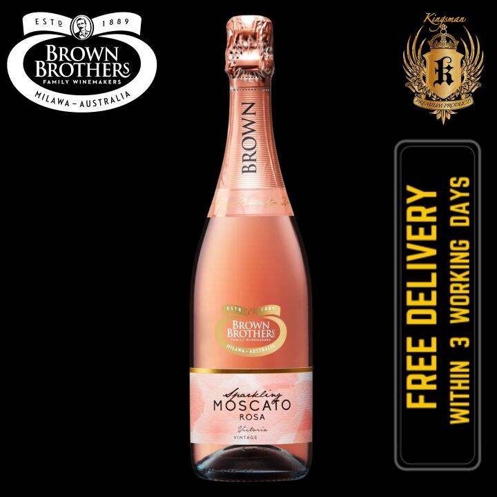 Brown Brothers Wine Sparkling Moscato Rose 750ml | Lazada Singapore