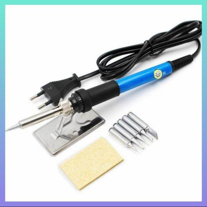 ALAT Solder Listrik 60 Watt dengan Setelan Suhu dan Kepala Solder 5 pcs ...