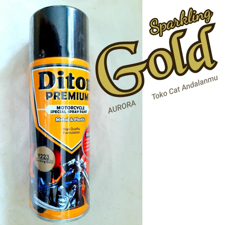 Pilox Diton Premium Sparkling Gold 9223 Emas Velg Vario Mas Metalik ...