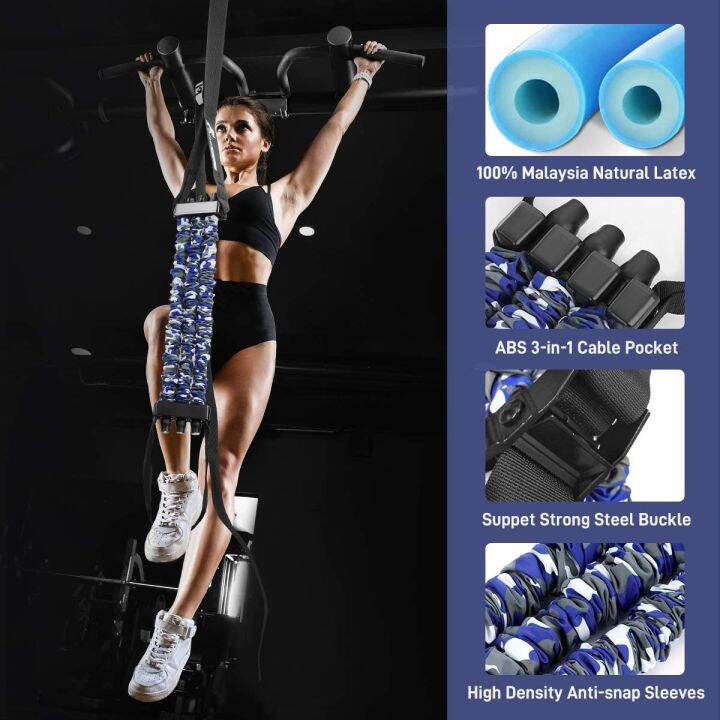 135 pounds Pull up Assist Band System Adjustable Anti Snap Chin Up ...