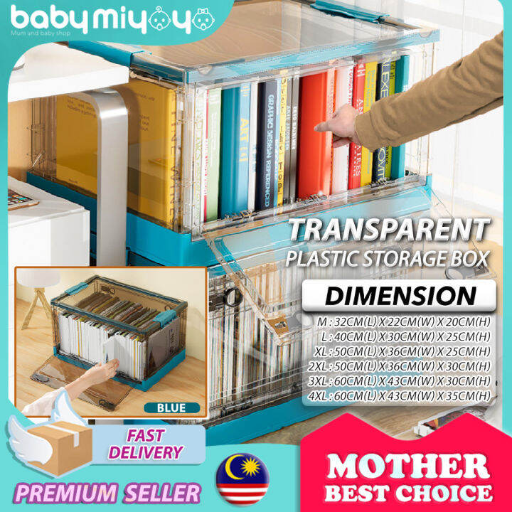 Baby MiyOyO SO024 Collapsible Transparent Plastic Storage Box Front ...