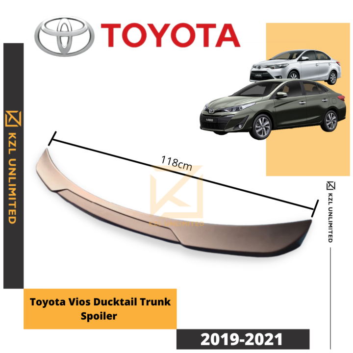 Ducktail Spoiler for Toyota Vios 2019-2022 Pre-primer or Final Painted ...