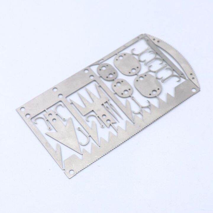 Stainless Steel Tool Card Camping Survival DIY Multi-functional Outdoor ...