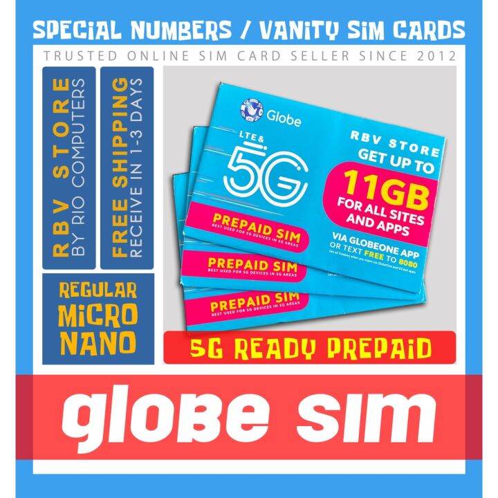 TM / GLOBE 0917 Alternative 0927 Special Numbers Vanity Sim Cards ...