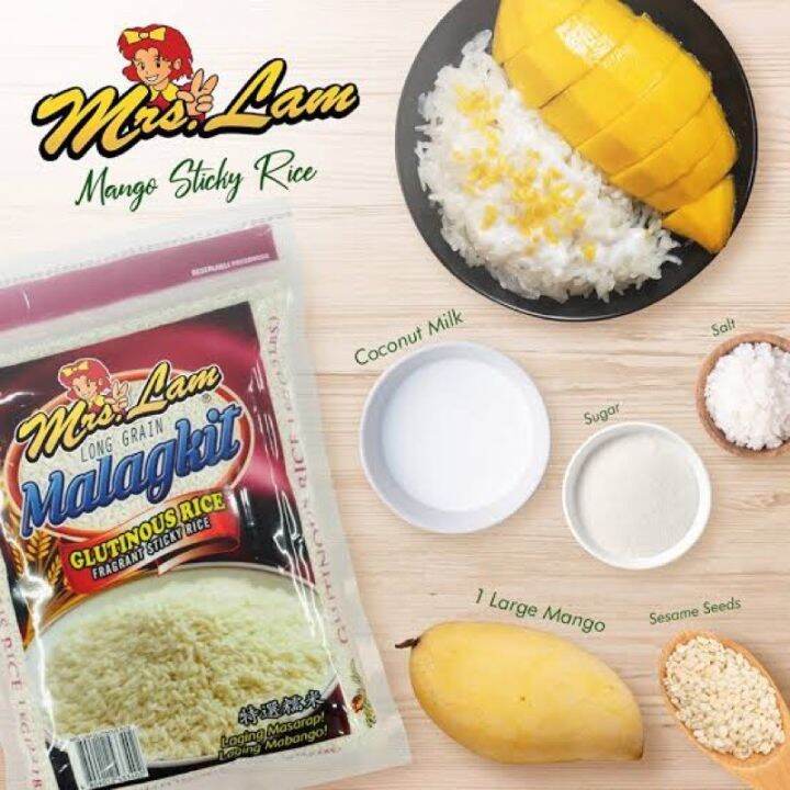 mrs lam long grain malagkit glutinous rice sticky rice | Lazada PH