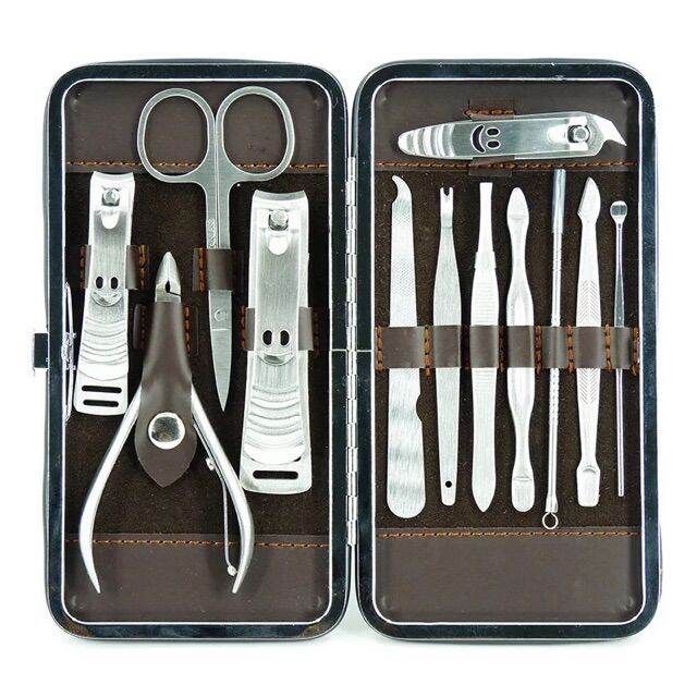 Manicure Set,12 PCS Pedicure Kit Nail Clippers Nail Nipper Cuticle ...