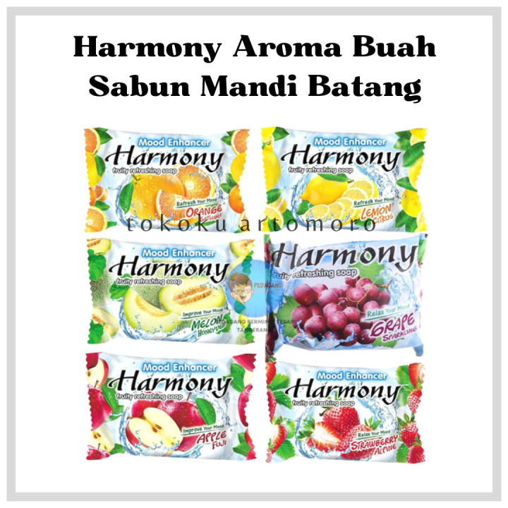 Harmony Sabun Mandi Aroma Buah - Sabun Batang - Kemasan 70 gram - Jeruk ...