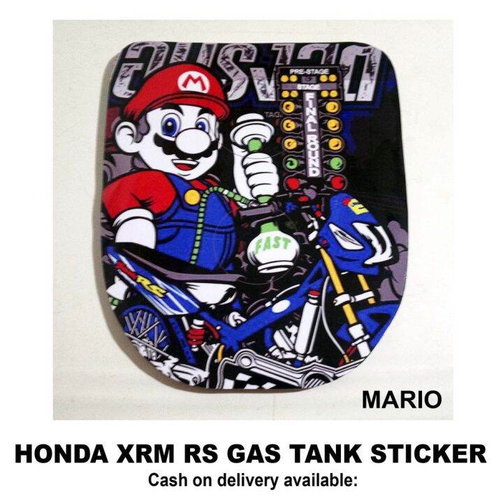 XRM RS GAS TANK STICKER MARIO ej cycle | Lazada PH