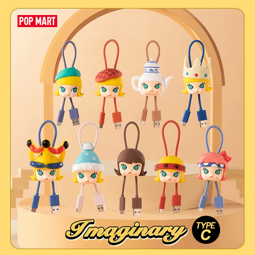สายชาร์จ POP MART Molly Imaginary Wandering Series - Cable Blind Box ...