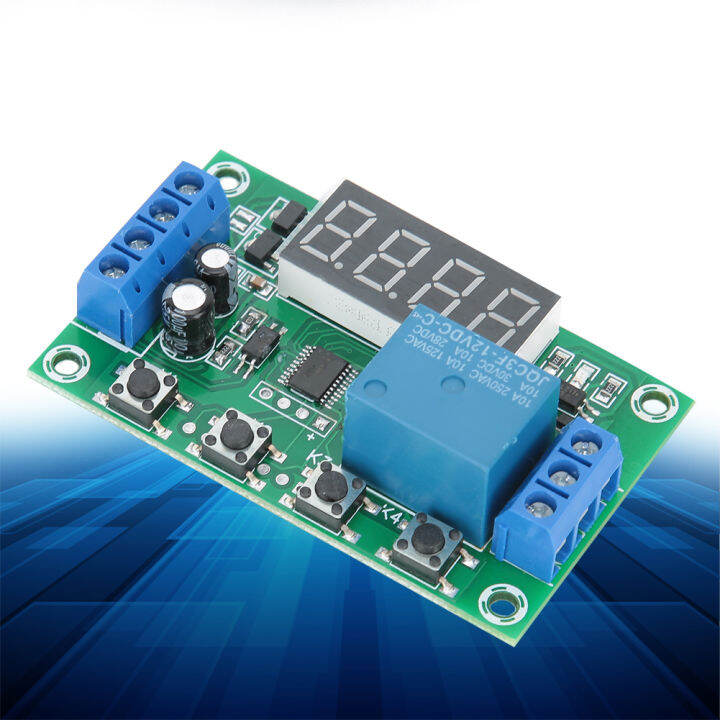 1-Way 12V Relay Module Cycle Trigger Delay Circuit Switch มัลติฟังก์ชั่นปรับเวลาได้ | Lazada.co.th