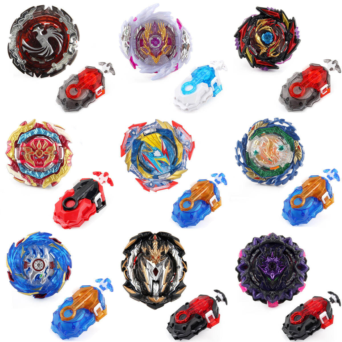 Beybalde Burst Booster ซ้ายและขวา Launcher ชุดเด็กเล่นของเล่นต่อสู้ ...