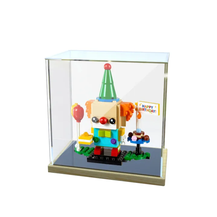 Lego 40348 birthday clown acrylic display box hand-made storage box ...