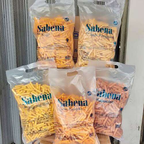 1 Karton isi 5pcs SABENA SNACK CHIKI VARIAN / MAKANAN STICK CAMILAN ...