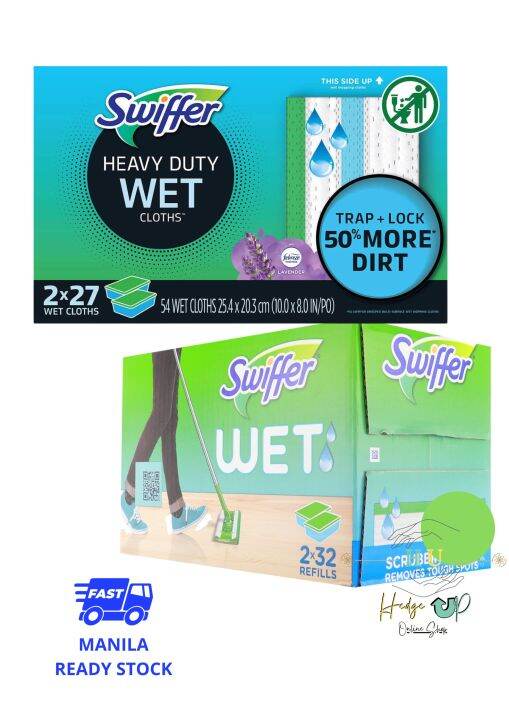 Swiffer Sweeper Wet Mopping Heavy Duty 54s/27s or Regular Lavender 32s ...