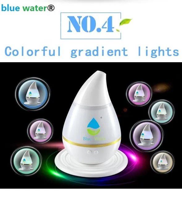 MODERN PAD Blue Water Drop Ultrasonic Humidifier 250 ml | Air ...