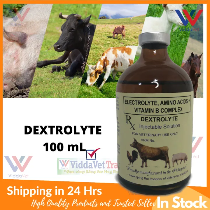 DEXTROLYTE - 100ML For Animals / Dextrose, Electrolyte and AA For ...