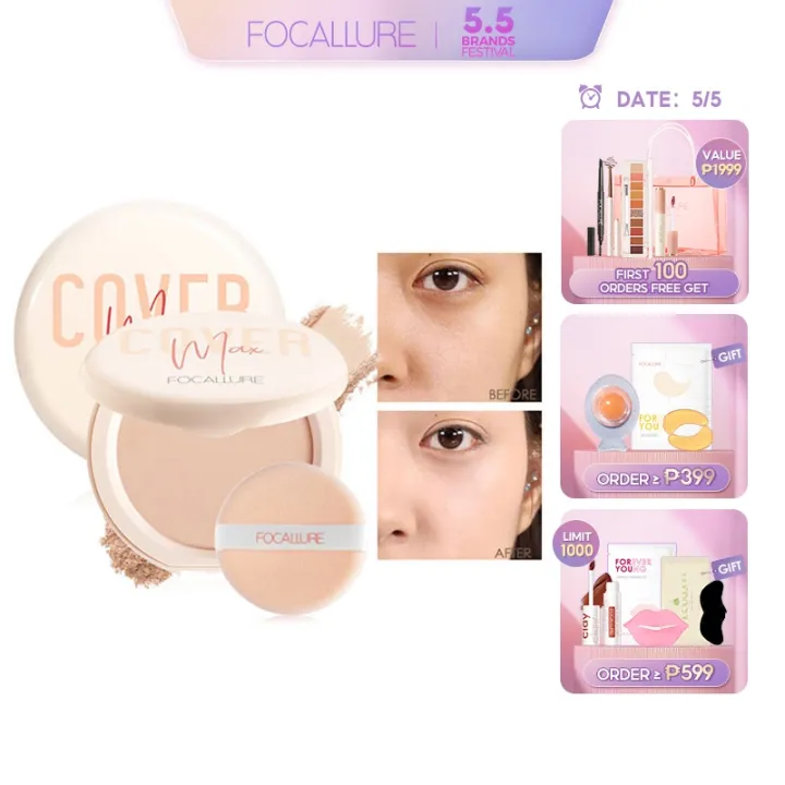 Focallure Perfect Cover Oil Control Matte Poreless Dry Wet Dual-Use ...