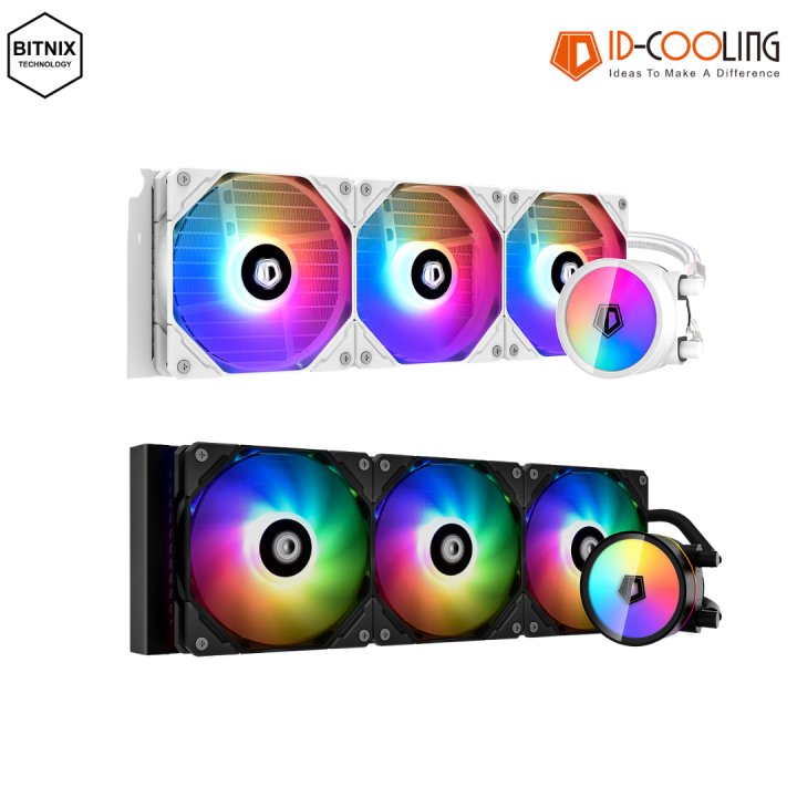 ID-COOLING Zoomflow 360 XT ARGB ( Black / Snow ) 360mm AIO Liquid Cooler | Lazada