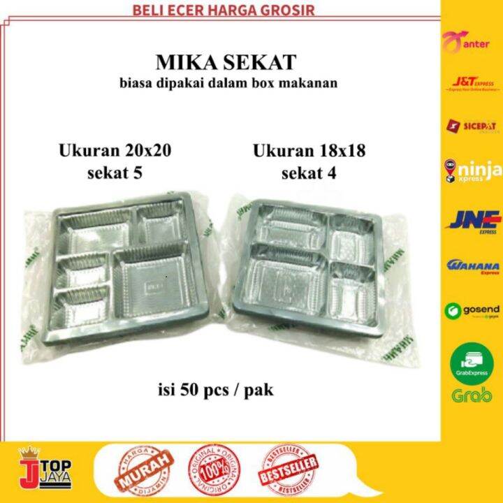 Sekat Kotak Tempat Bungkus Makanan Plastik / Mika Plastik Sekat Dus ...