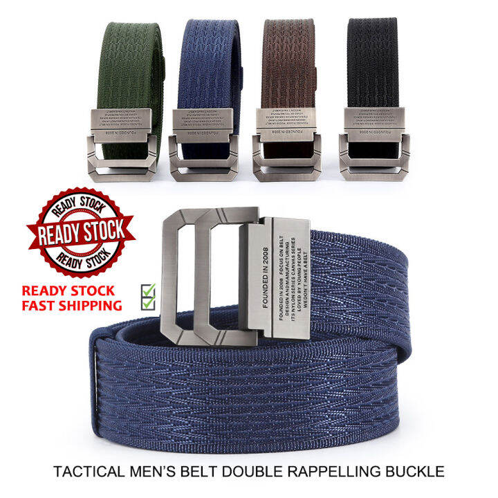 Tactical Men's Belt Double Rappelling Buckle Tali Pinggang Lelaki Men ...