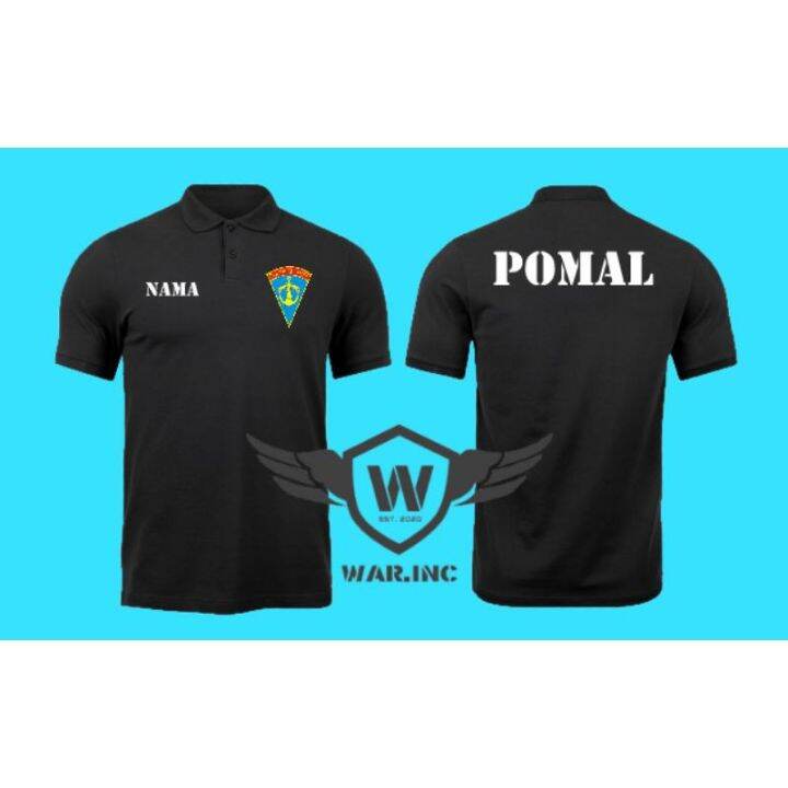 kaos baju POMAL bordir logo | Lazada Indonesia
